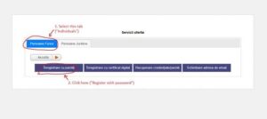 How to open an online tax account with ANAF